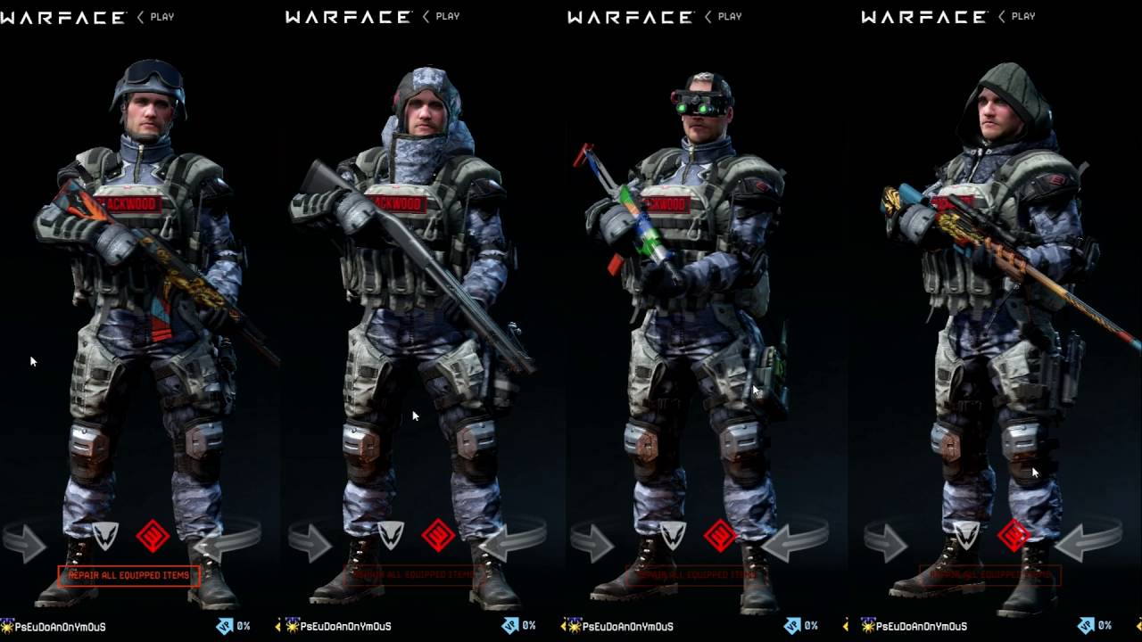 Warface: Old and new default skins comparison - YouTube