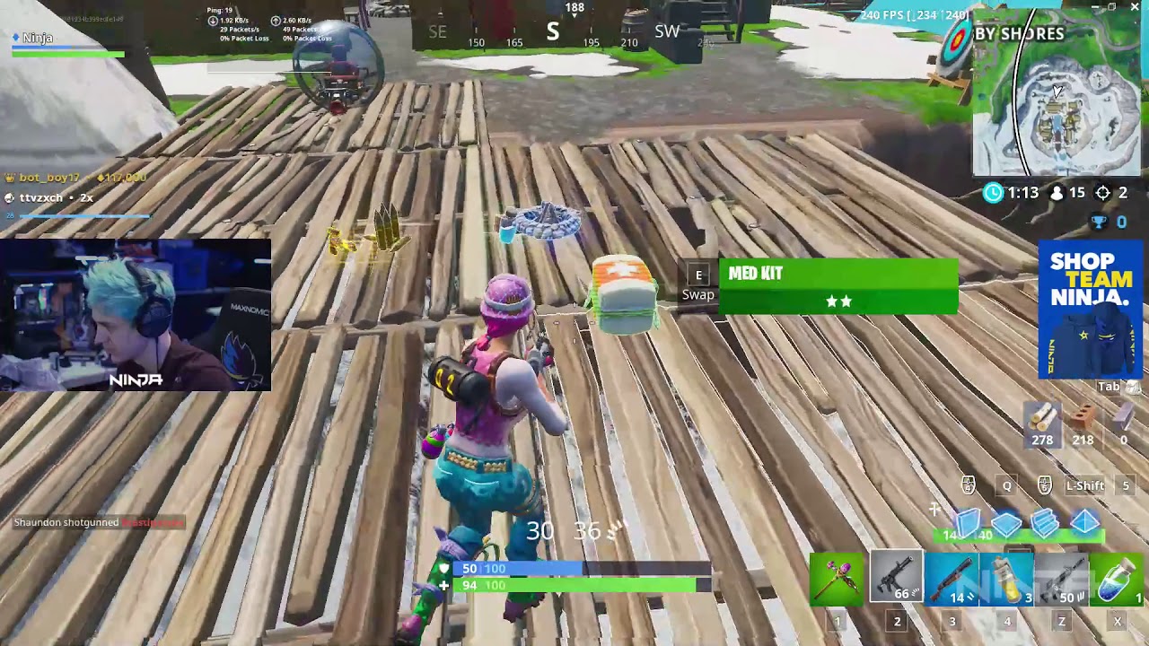 Ninja playing fortnitr ! EP.1 -Ninja godly ninja godly - YouTube