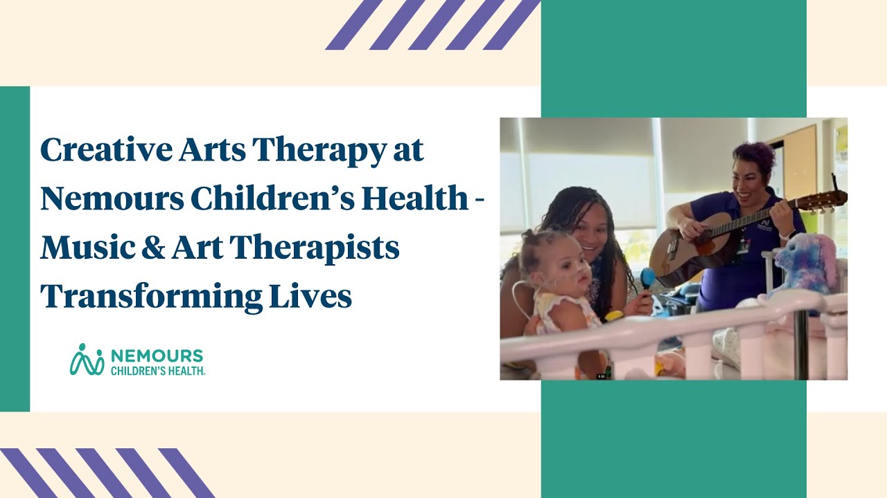Creative Arts Therapy at Nemours Children’s Health | Music & Art ...