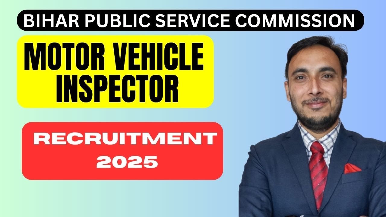 BPSC Motor Vehicle Inspector Recruitment - YouTube