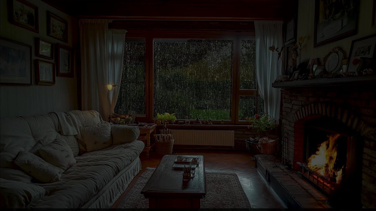 Gentle Rainfall with Soft Wind - Non-stop Rain Sounds for Sleep and ...