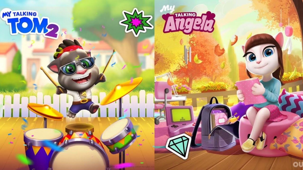 My Talking Tom 2 vS My Talking Angela 2 | Tom Vs Angela New Android Hd ...