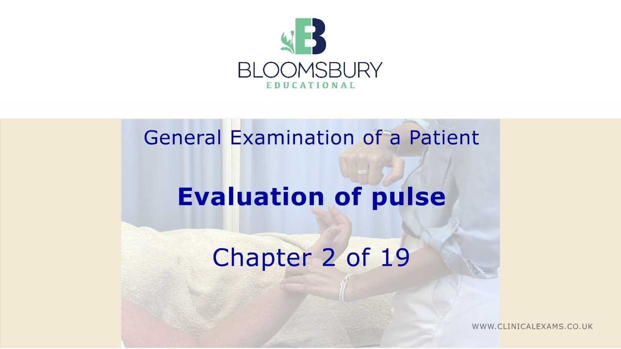 Evaluation of pulse (2) General Examination of a patient - YouTube