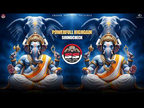 Ganapati Powerful SoundCheck 2026 - High Gain SoundTest - Dj Satish And Sachin - Ganpati SoundCheck