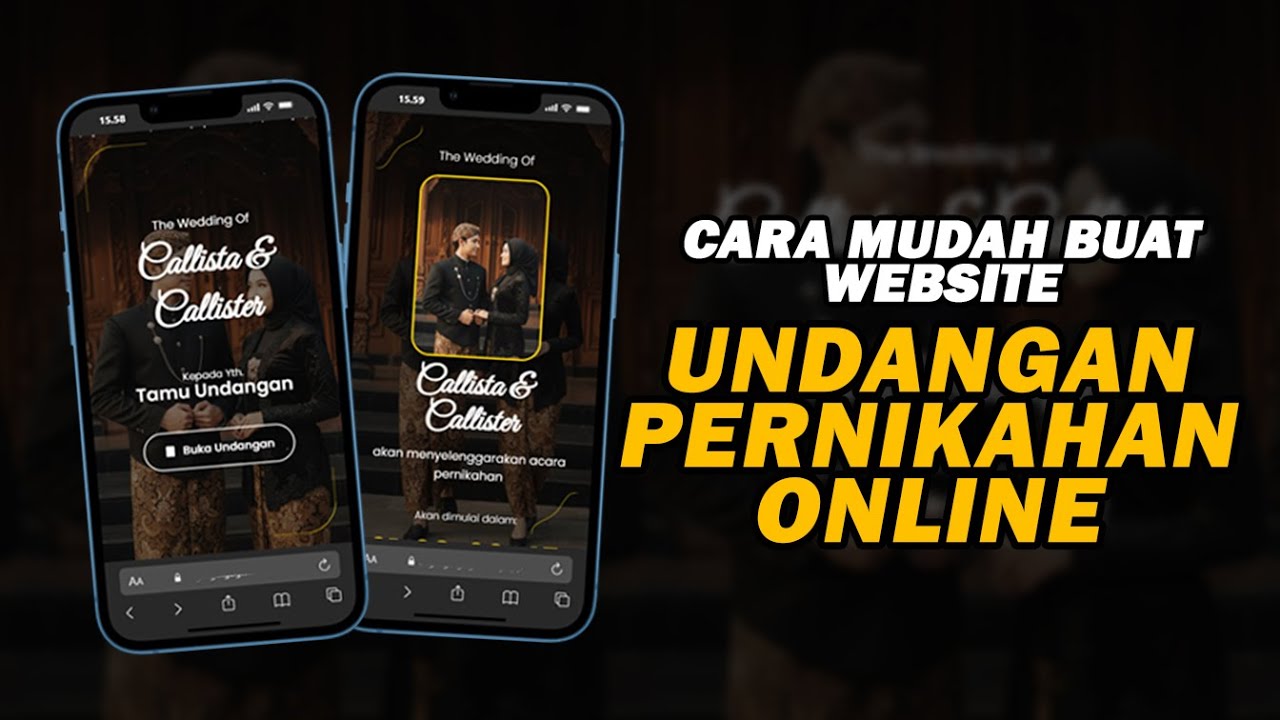 Cara Buat Website Undangan Pernikahan Online Paling Gampang! Tanpa ...