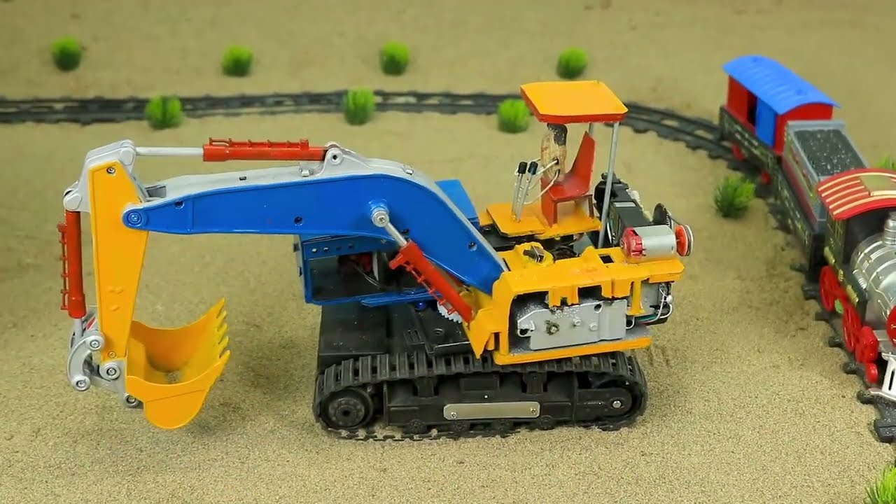 Diy tractor making concrete road contruction|Diy heavy tractor with ...
