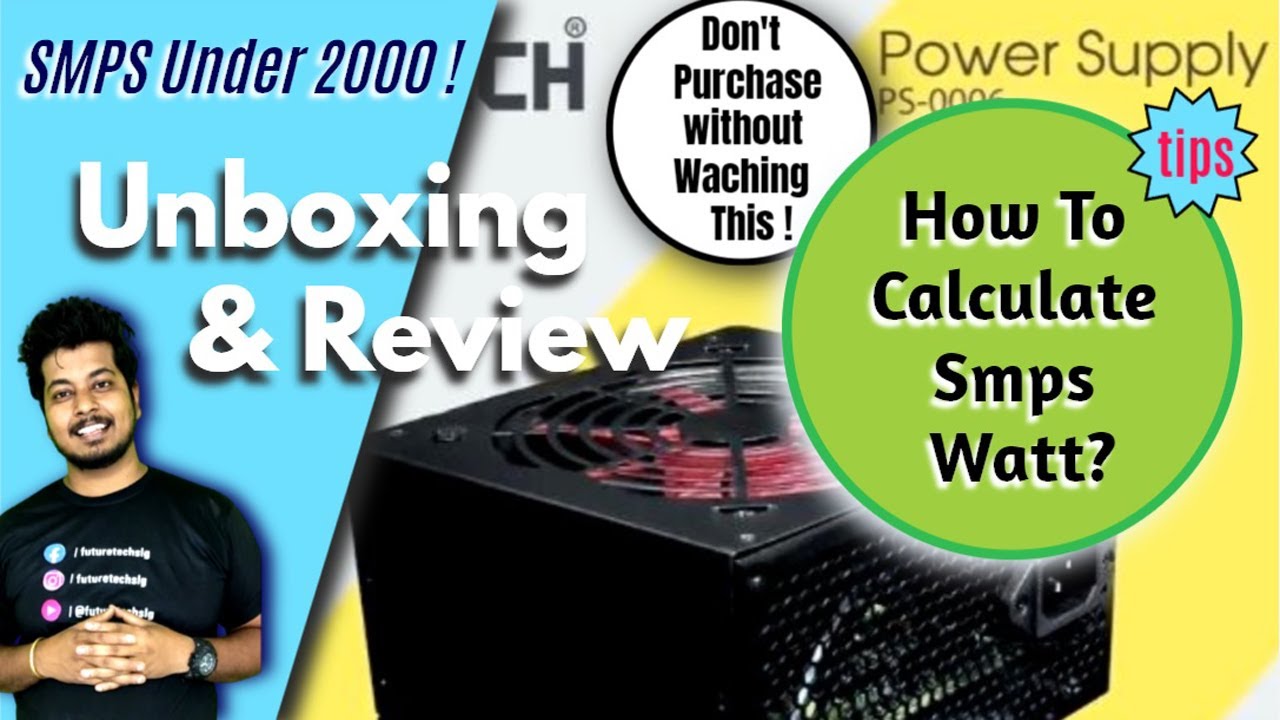 smps watt calculator || frontech smps 800w || best smps for gaming pc ...