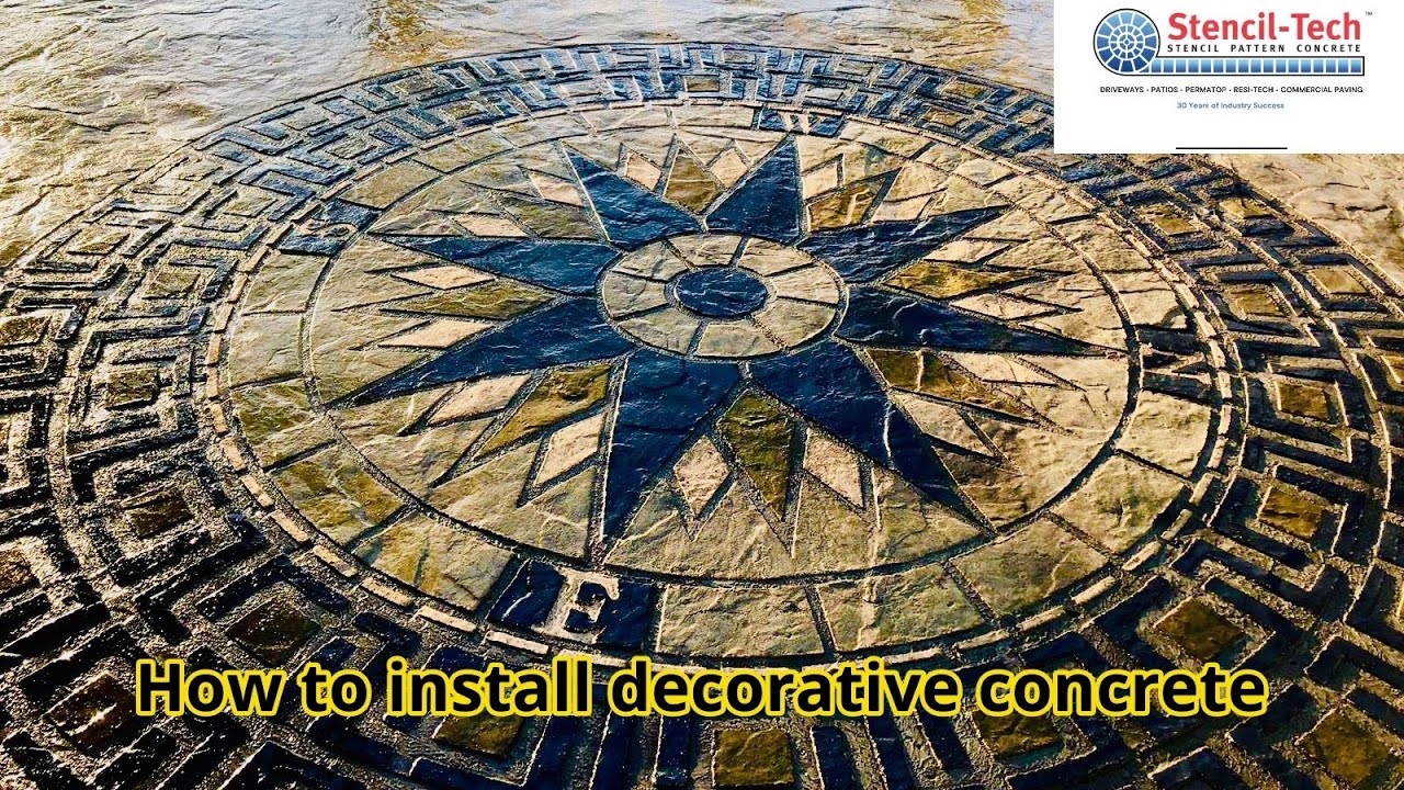 How to install stamp concrete. Low maintenance Driveway and patios No ...