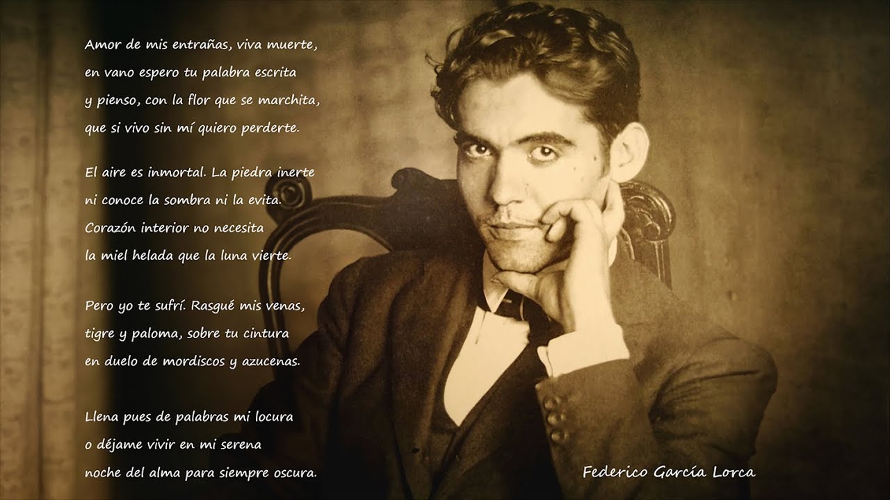El poeta le pide a su amor que le escriba, Federico García Lorca - YouTube