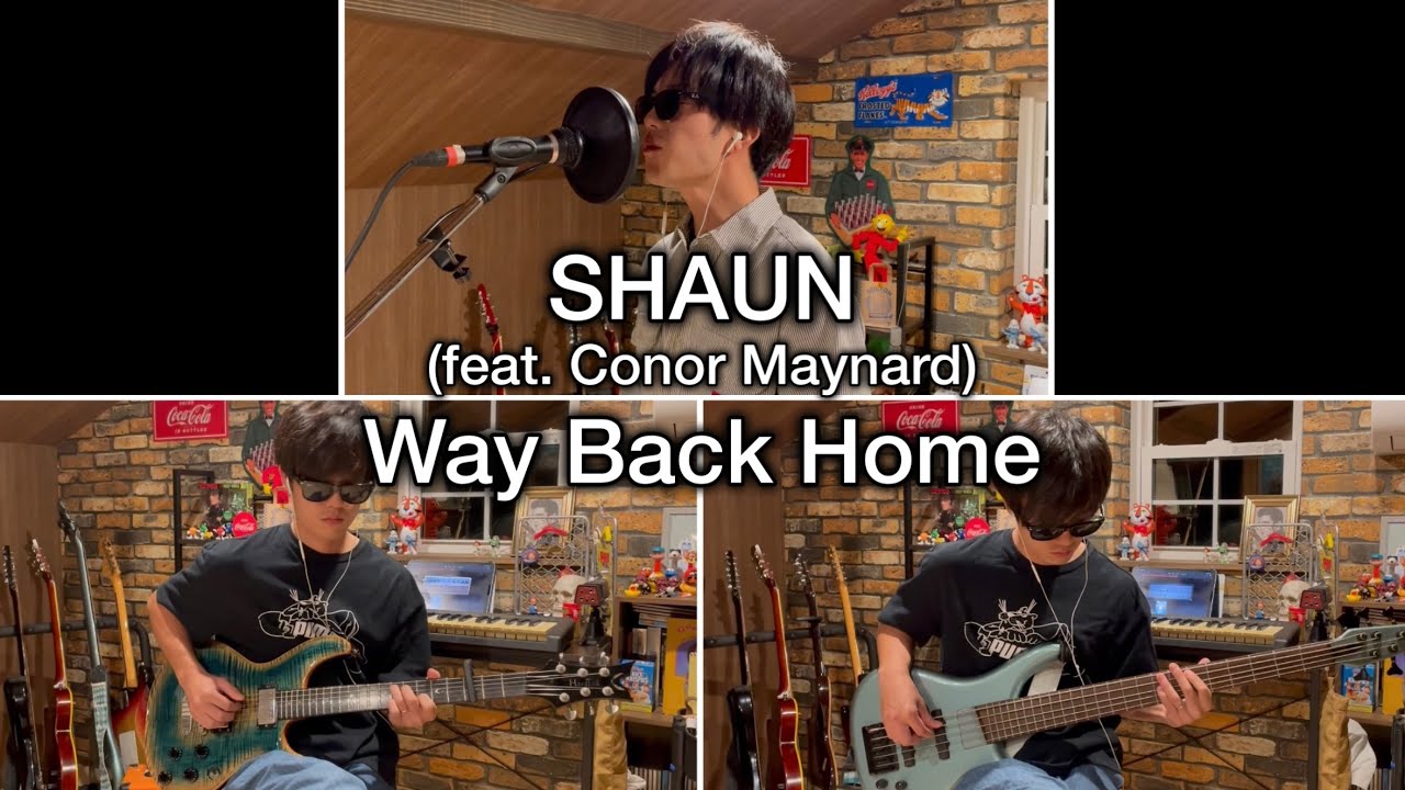 Shaun feat. Conor Maynard - Way Back Home ￤ Vocal, Guitar, Bass cover ...