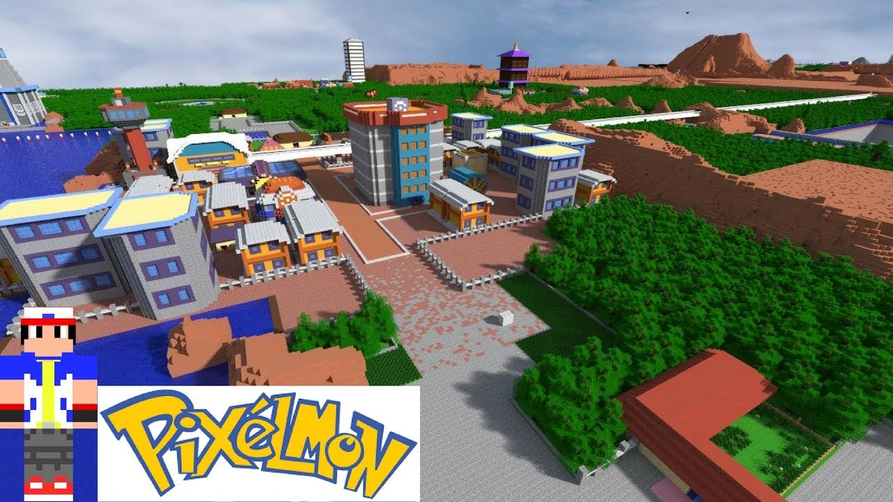 pixelmon part 5 (first city) - YouTube
