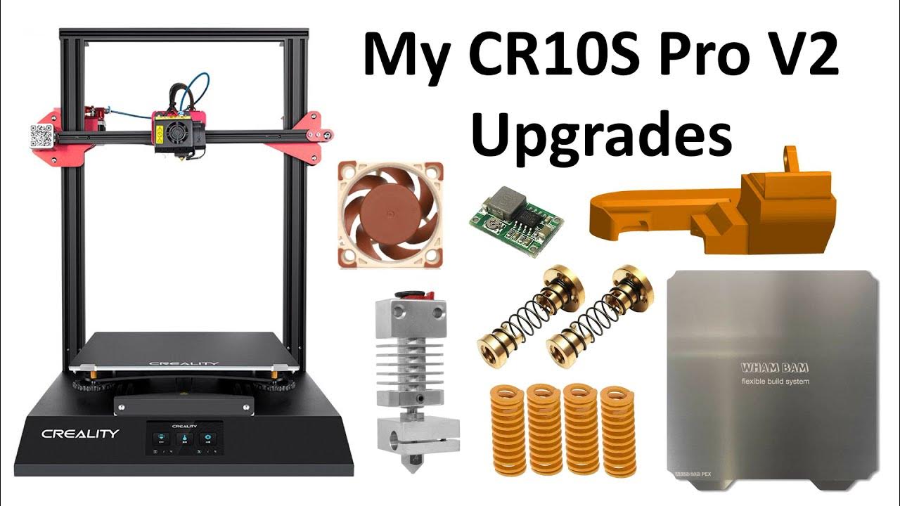 CR10S Pro V2 upgrades that make a big difference in producing quality, and successful prints ...