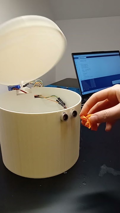 Poubelle intelligente Arduino !!! #arduino #arduinoproject #module #ultrason #imprimente3d - YouTube