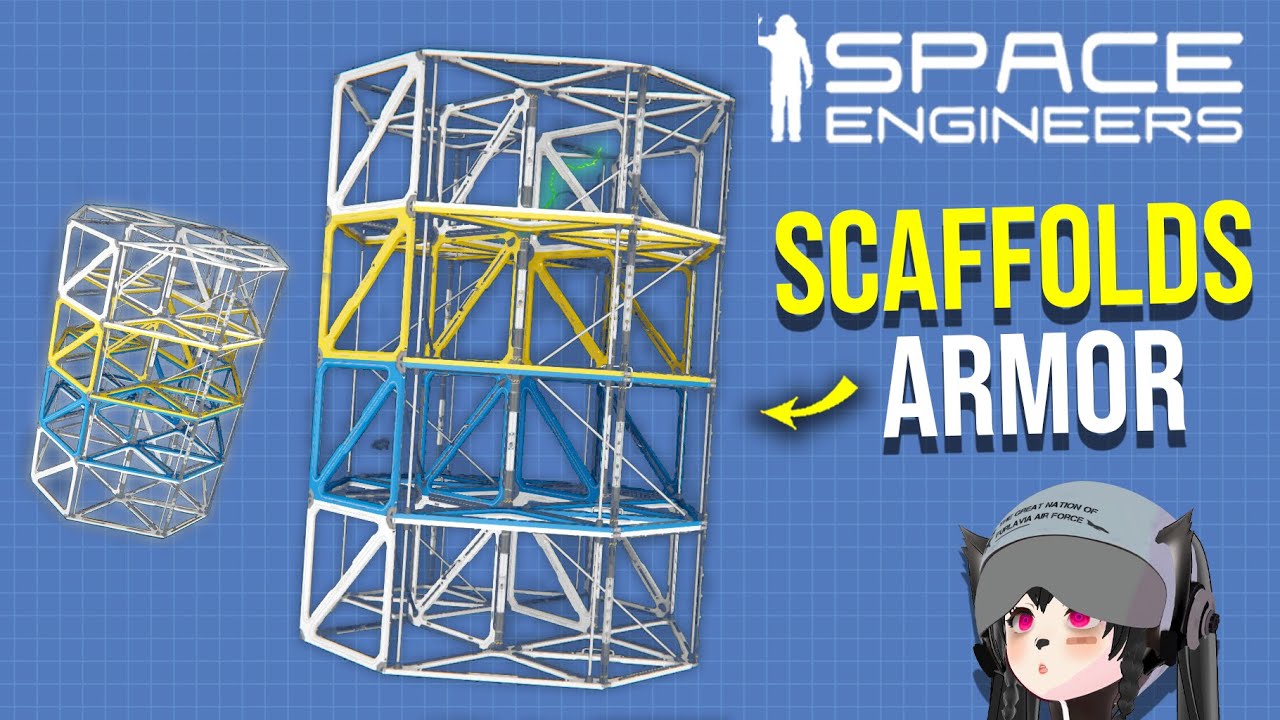 Sneaky Benefits of Using Scaffold Blocks on Ship Armor, Space Engineers ...