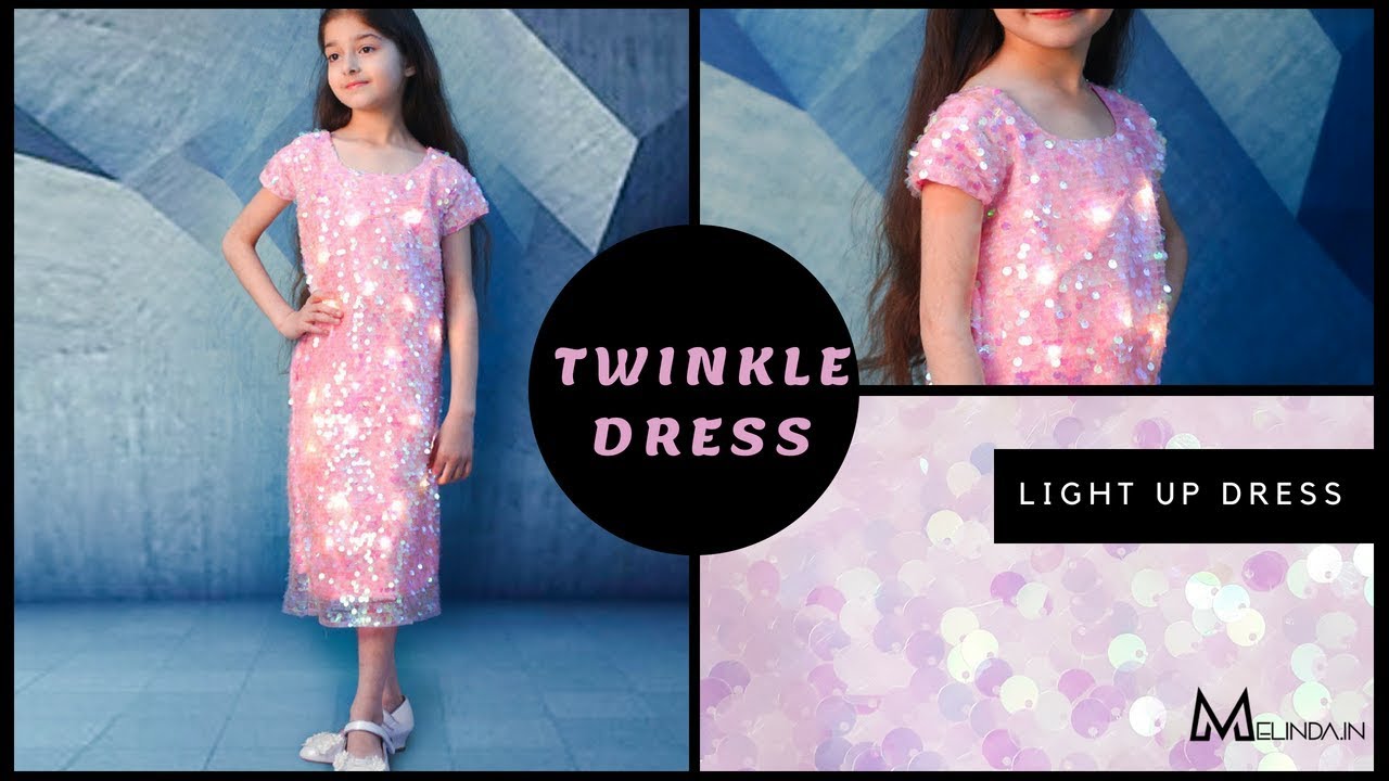 Twinkle light up sequins dress - YouTube
