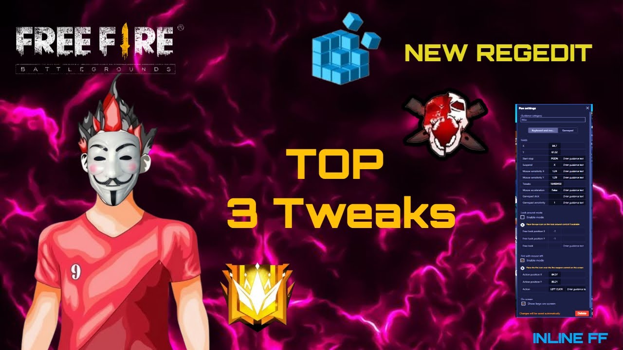 TOP 3 Best Tweaks 95% Hadshort rate 99%accurate 😈🤩🤯💀 #freefire # ...