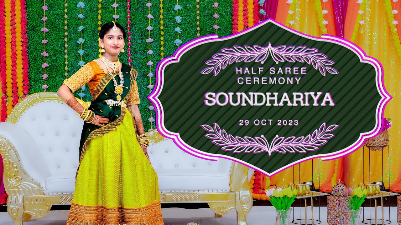 Soundharya Half Saree Ceremony Celebrations 4K| Highlights | ADELAIDE ...