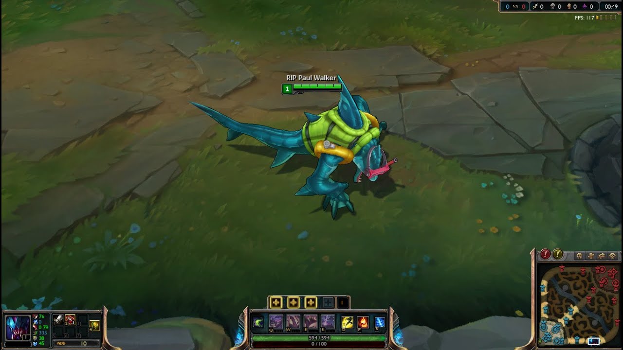 New Pool Party Rek'Sai Skin - 1350RP - In Game Preview - PBE Server - 5 ...