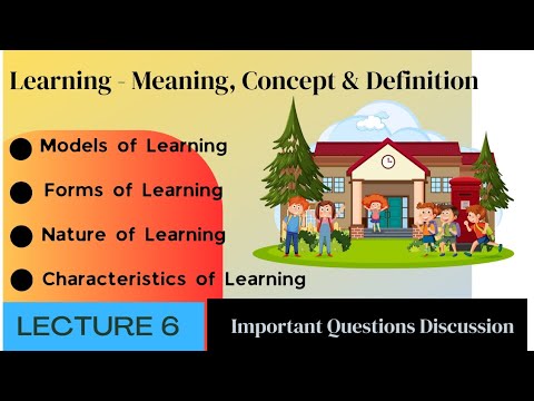 Learning - Meaning, Definition and Concept | Models, Forms, Nature and ...