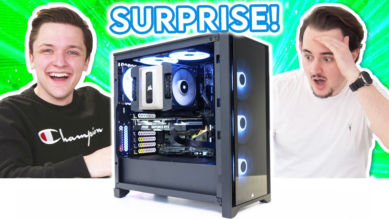 I Surprised Him With his DREAM Gaming PC Build! [He had no idea... 😨 ...