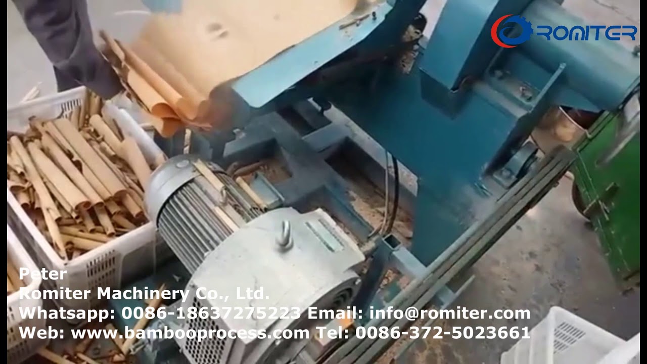 Automatic Bamboo Veneer Peeling Machine for Disposable Bamboo Plate ...