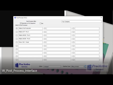 Creo NC Post Process Interface - YouTube