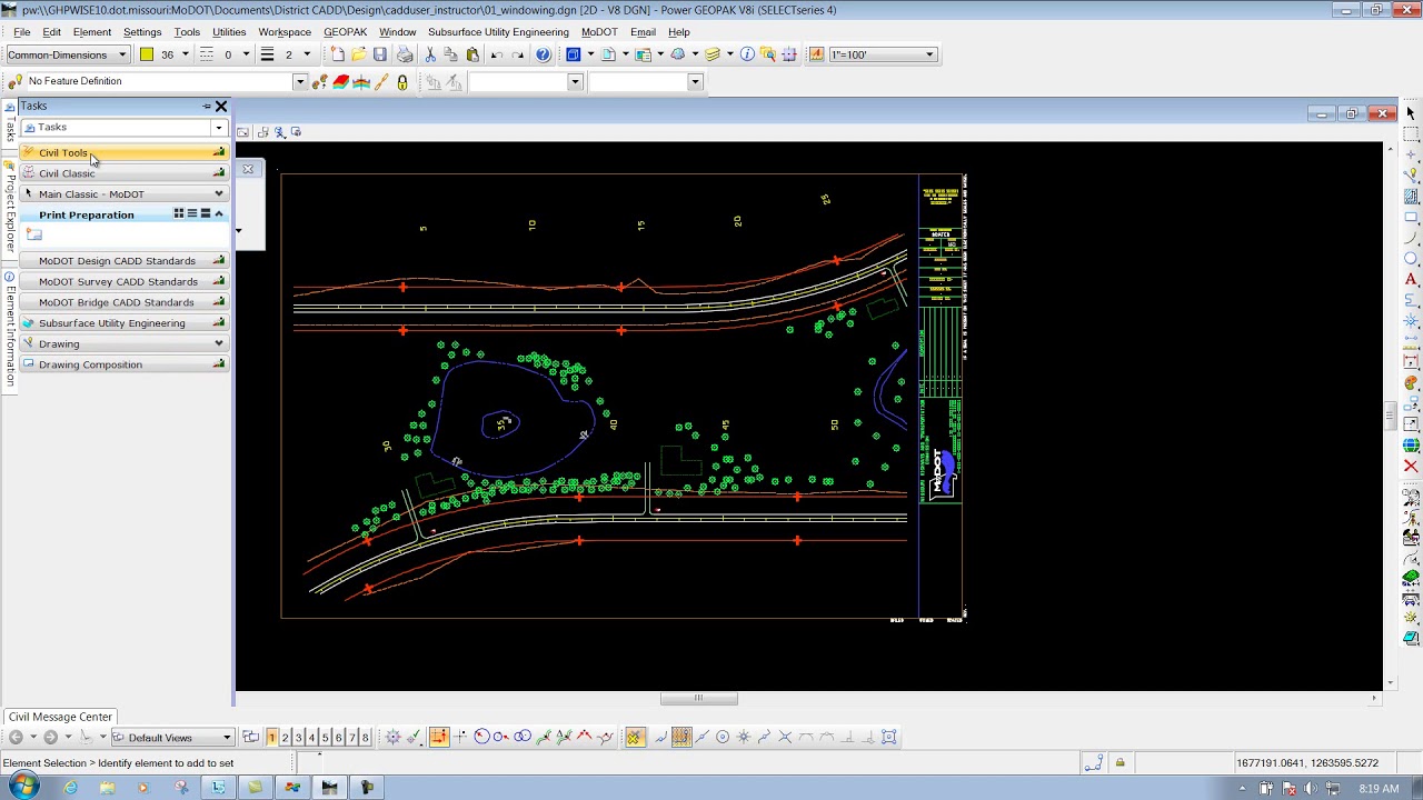 MicrostationV8I SS4 1.3 Window Layout - YouTube