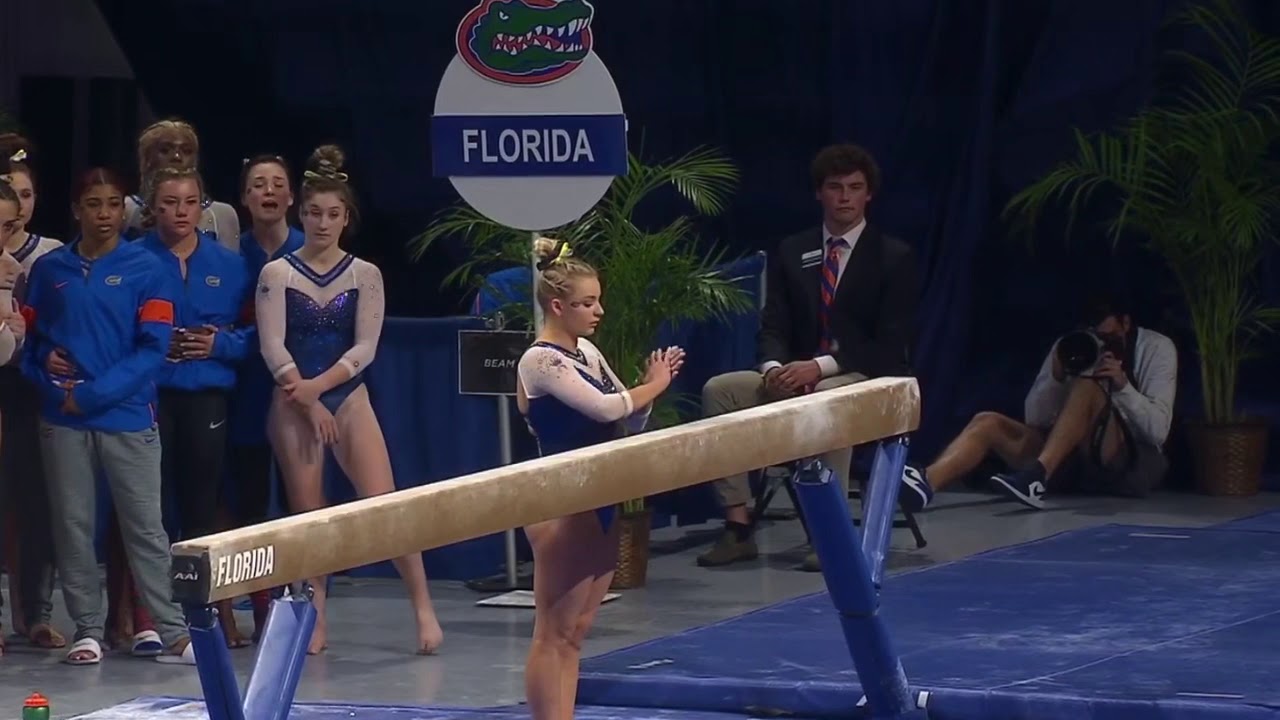 Alyssa Baumann Beam Florida vs Arkansas 2020 9.900 - YouTube