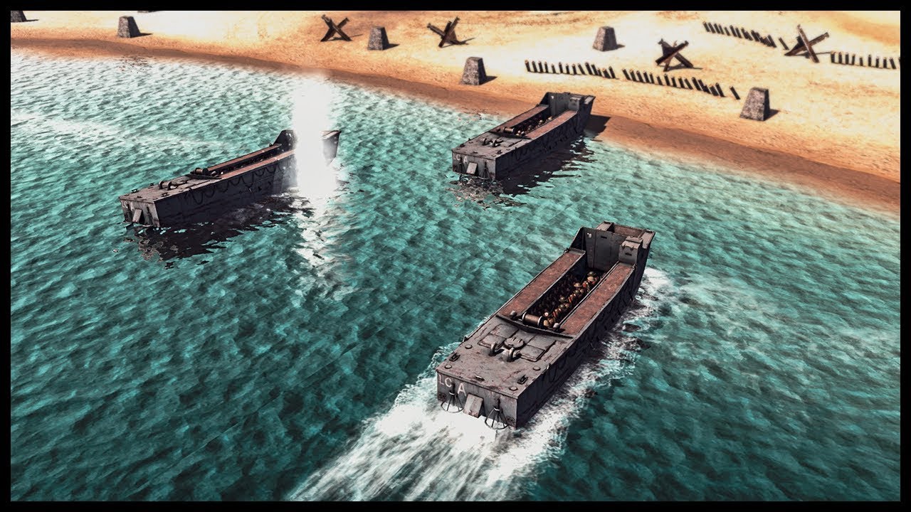 British & US Troops Naval Invasion! Allied Invasion of Italy - YouTube