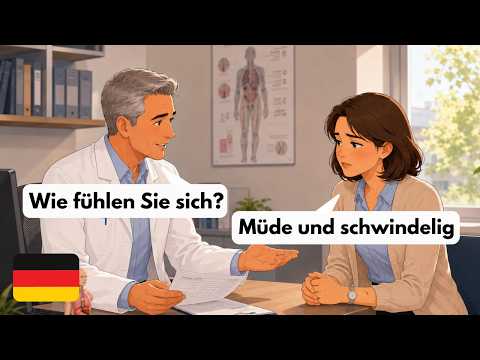 35 Minutes of Everyday German Conversations (A1-A2) | Seeing a Doctor & Hospital Visits