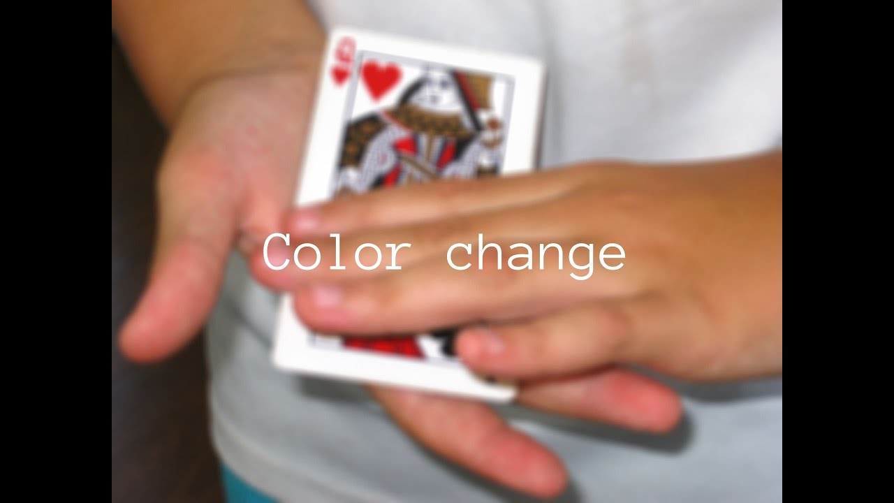 how to: AWESOME card color change!!! - YouTube