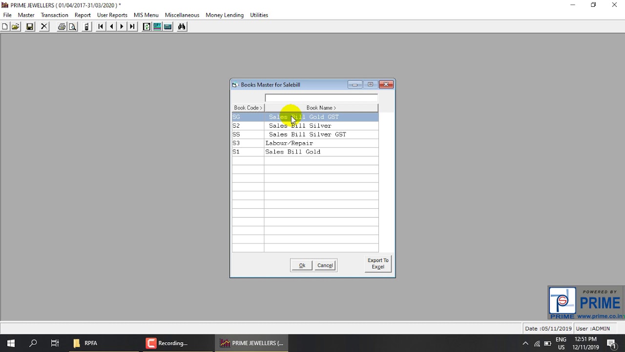 How to create Gold Order Entry in Retail Gold Prime Financial ...