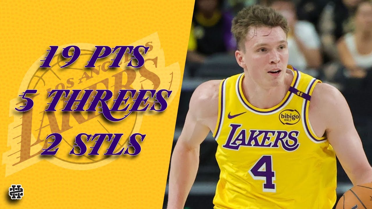 Dalton Knecht 19 pts 5 threes 2 stls vs Warriors 2024 Preseason - YouTube