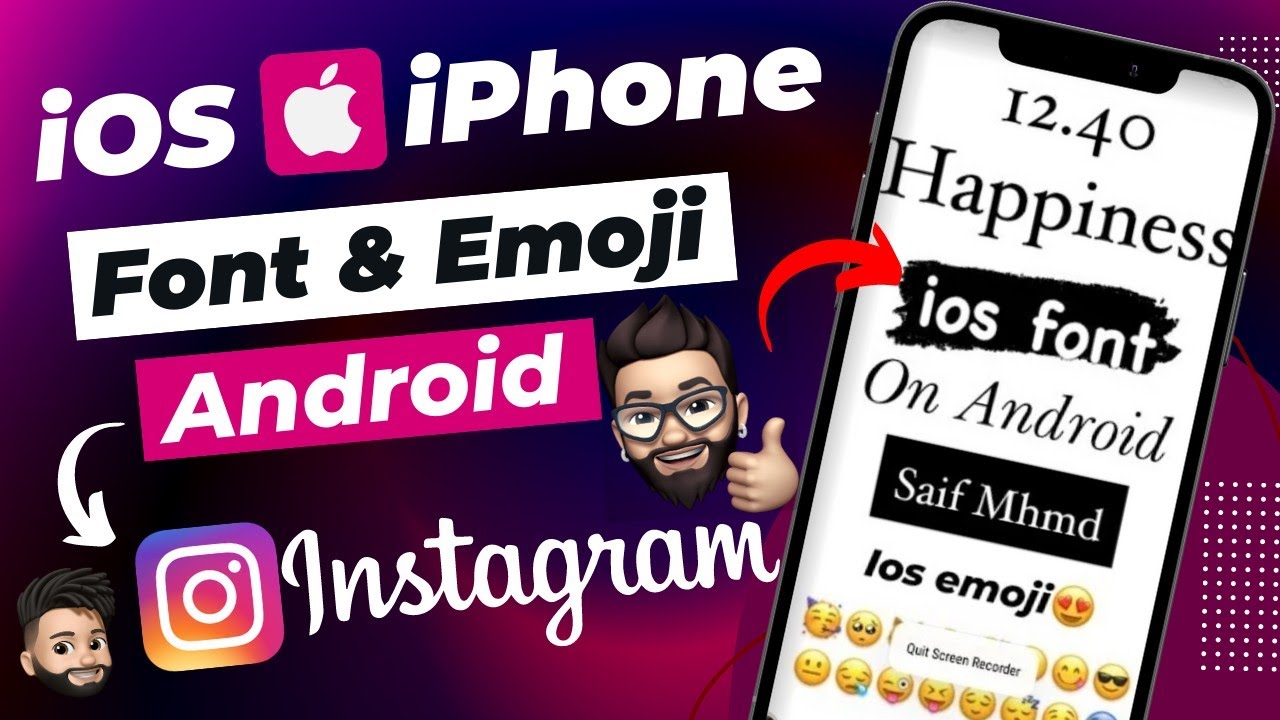 ios emoji and font full ios Instagram 😍 ‍🔥 ios Instagram front and ...