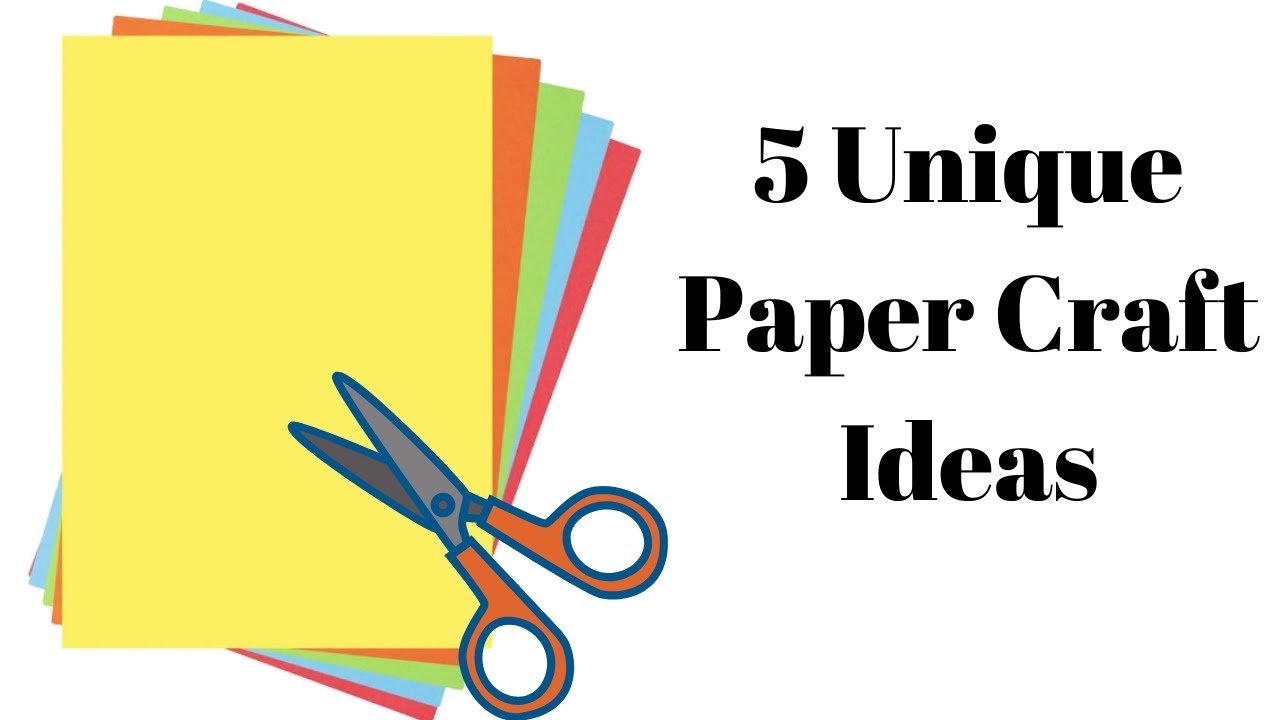 5 SIMPLE AND CUTE THINGS YOU CAN MAKE OF PAPER | PAPER CRAFT IDEAS ...