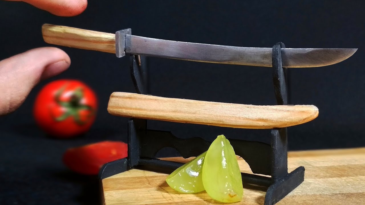 Turning a Nail into a mini Katana - YouTube