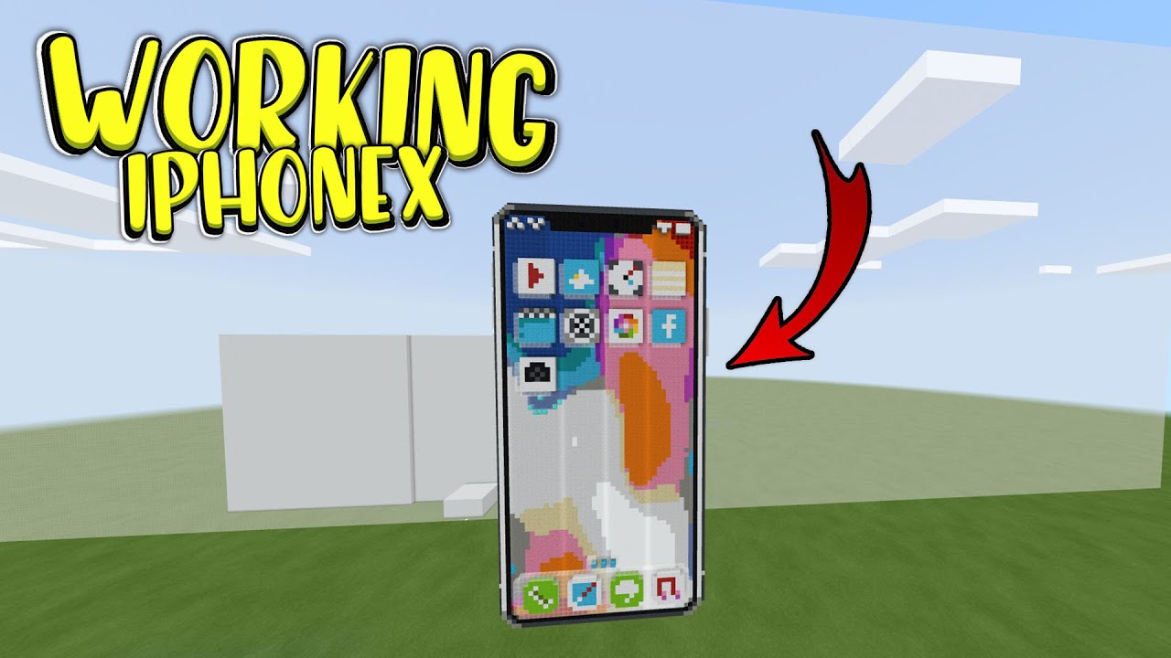 Working Iphone X in Minecraft (100% WORKING!!!) - YouTube