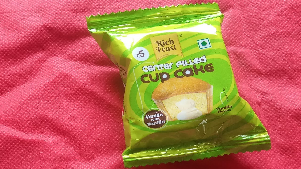 RICH FEAST CENTRE FILLED CUP CAKE |VANILLA AND VANILLA CAKE - YouTube