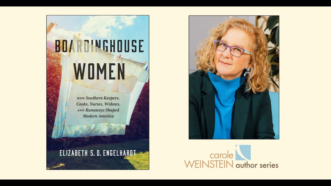 Weinstein Author Series – Elizabeth S. D. Engelhardt | Boardinghouse ...