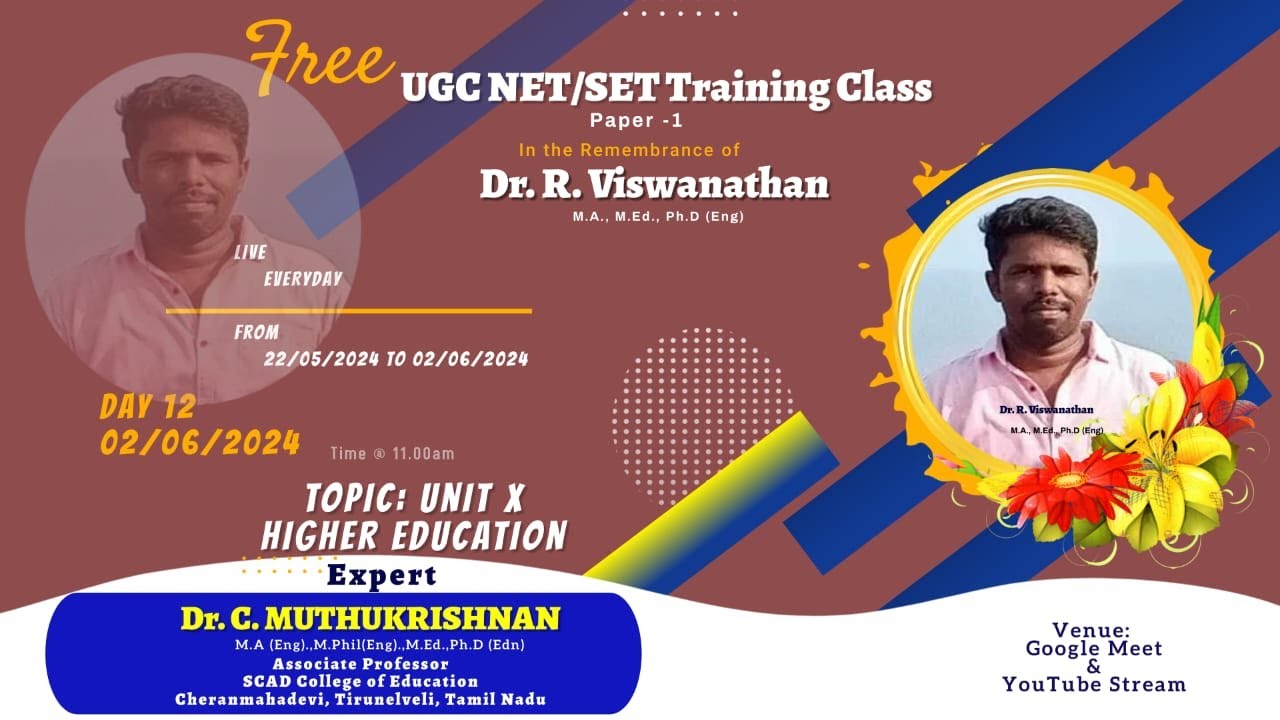 Unit 10: Higher Education (Free UGC NET Coaching Programme) - YouTube