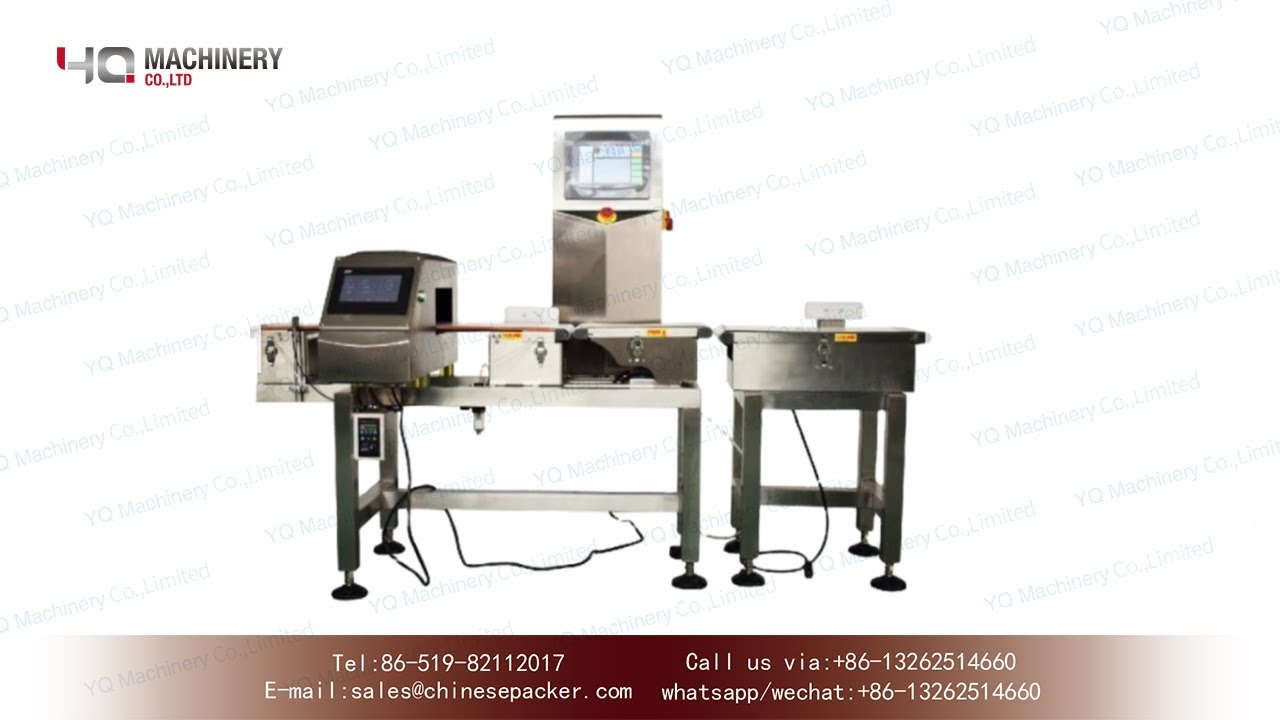 Conveyor Weight Scale Checker with Metal Detection Equipment|YQ Metal ...
