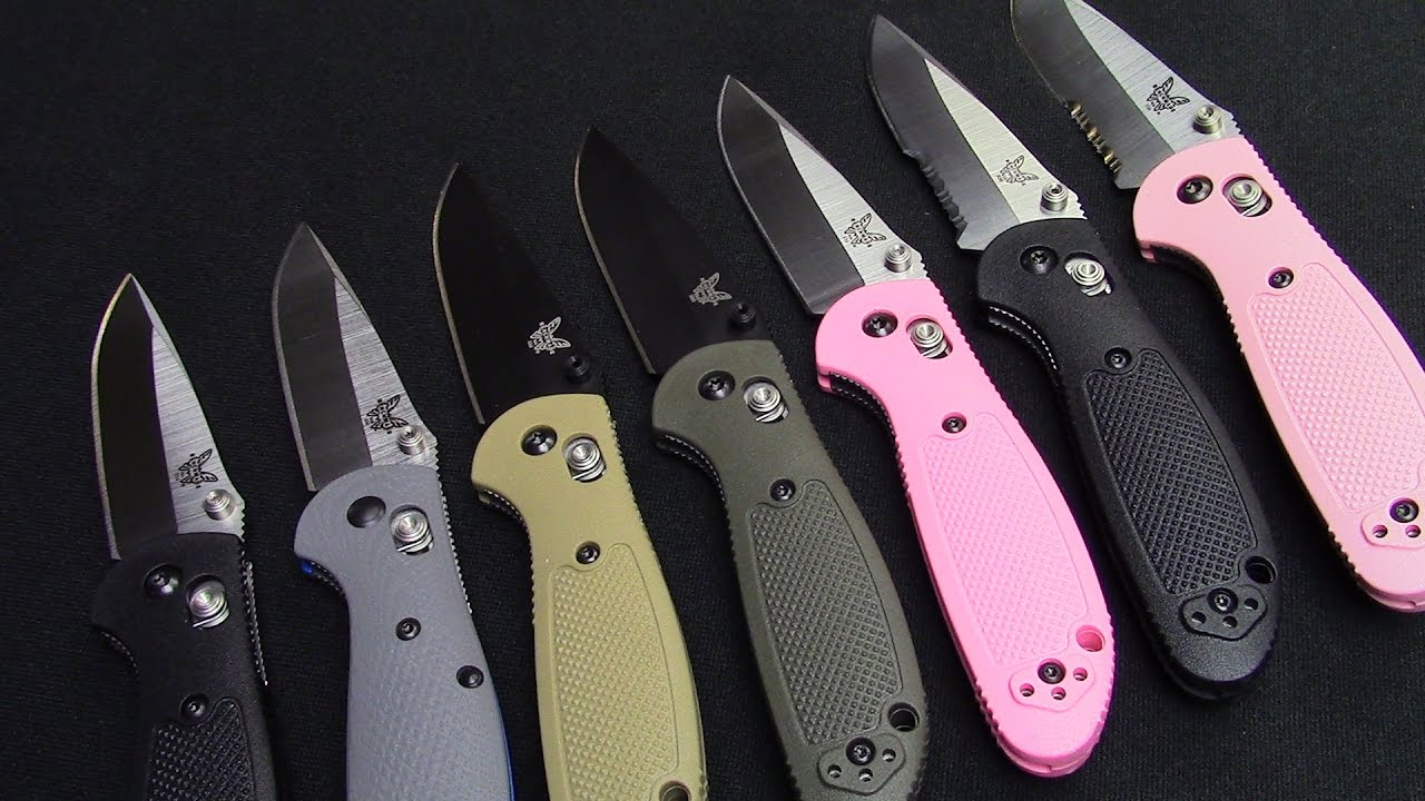 Benchmade 556 Mini Griptilian Knife "Walk-Around" - Knives Plus - YouTube