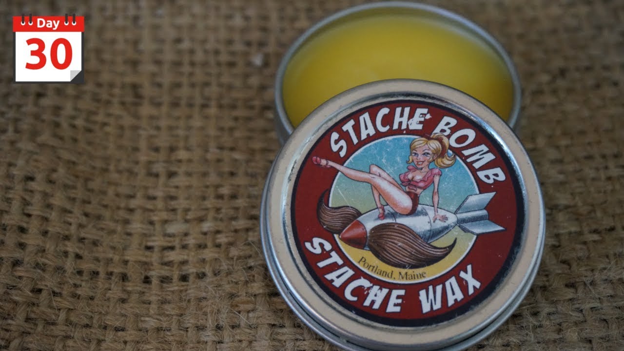 Stache Bomb Original Mustache Wax Review - YouTube