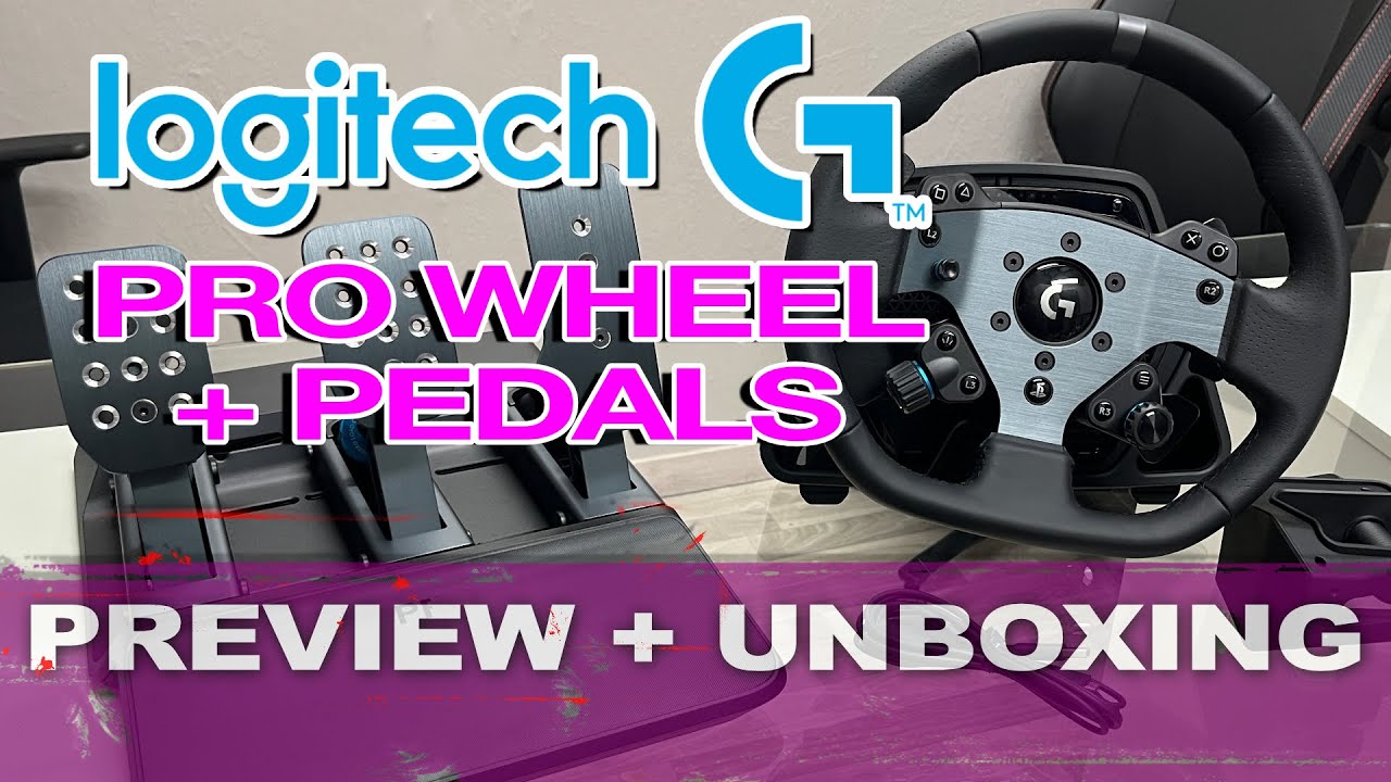 Logitech G Pro Racing Wheel + Pedals Preview, Unboxing - YouTube