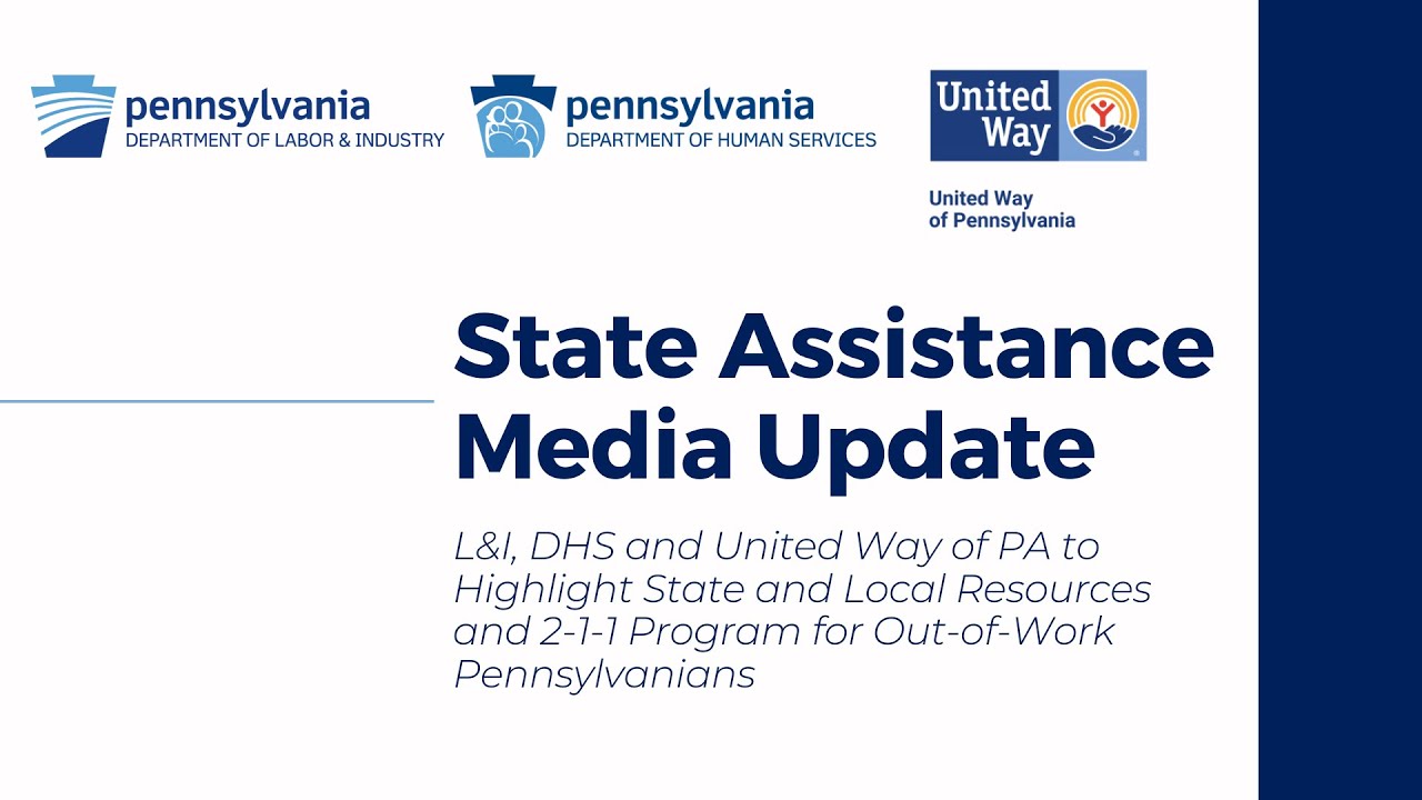L&I, DHS and United Way Discuss State Assistance Available to ...