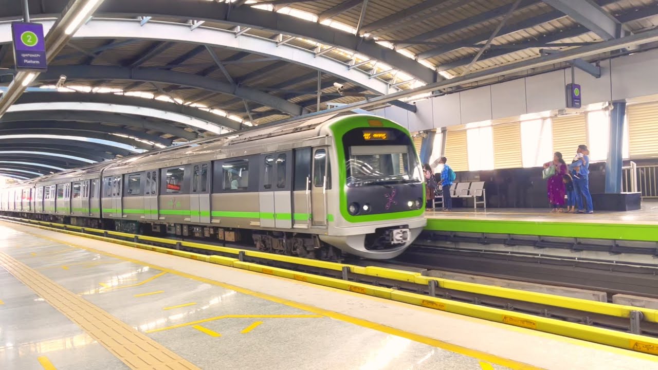 Bangalore Metro || Bengaluru || Metro train || Green line metro ...
