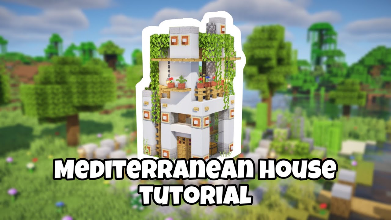 Minecraft Mediterranean House Tutorial I CubicQarian - YouTube