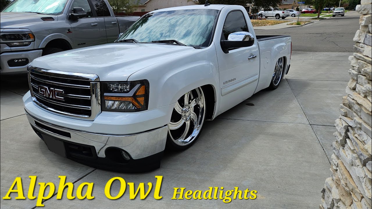 Alpha Owls headlights full install - YouTube
