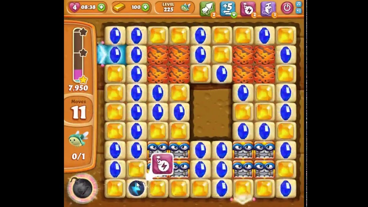 Diamond Digger Saga Level 225 - YouTube