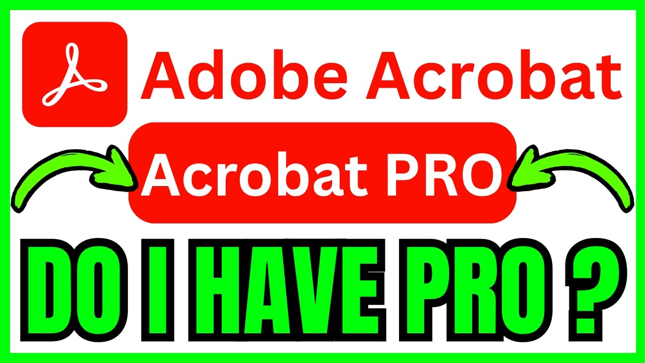 How To KNOW If I Have Adobe Acrobat Pro (QUICK & EASY) 2026 - YouTube